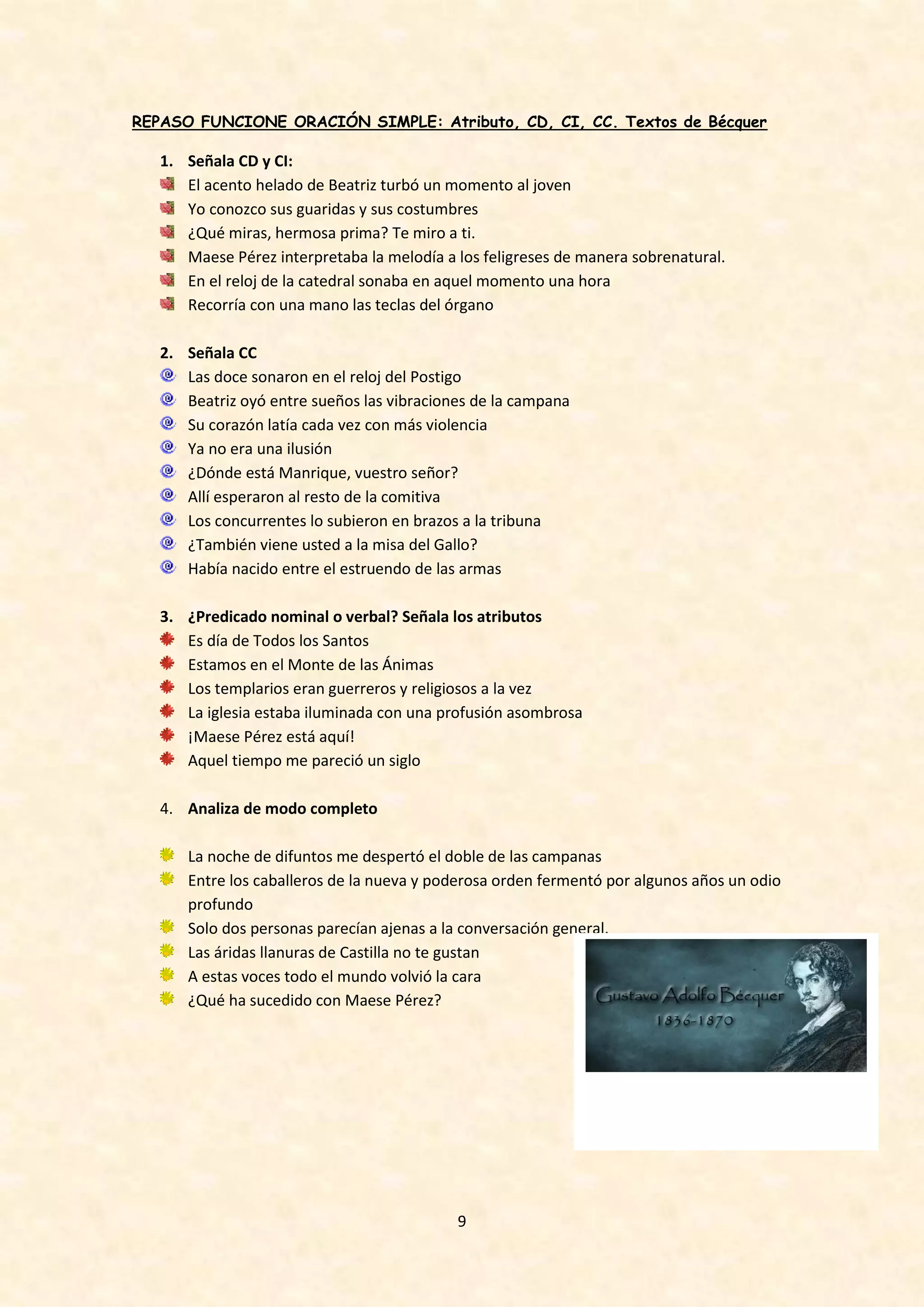 Sintaxis oración simple | PDF