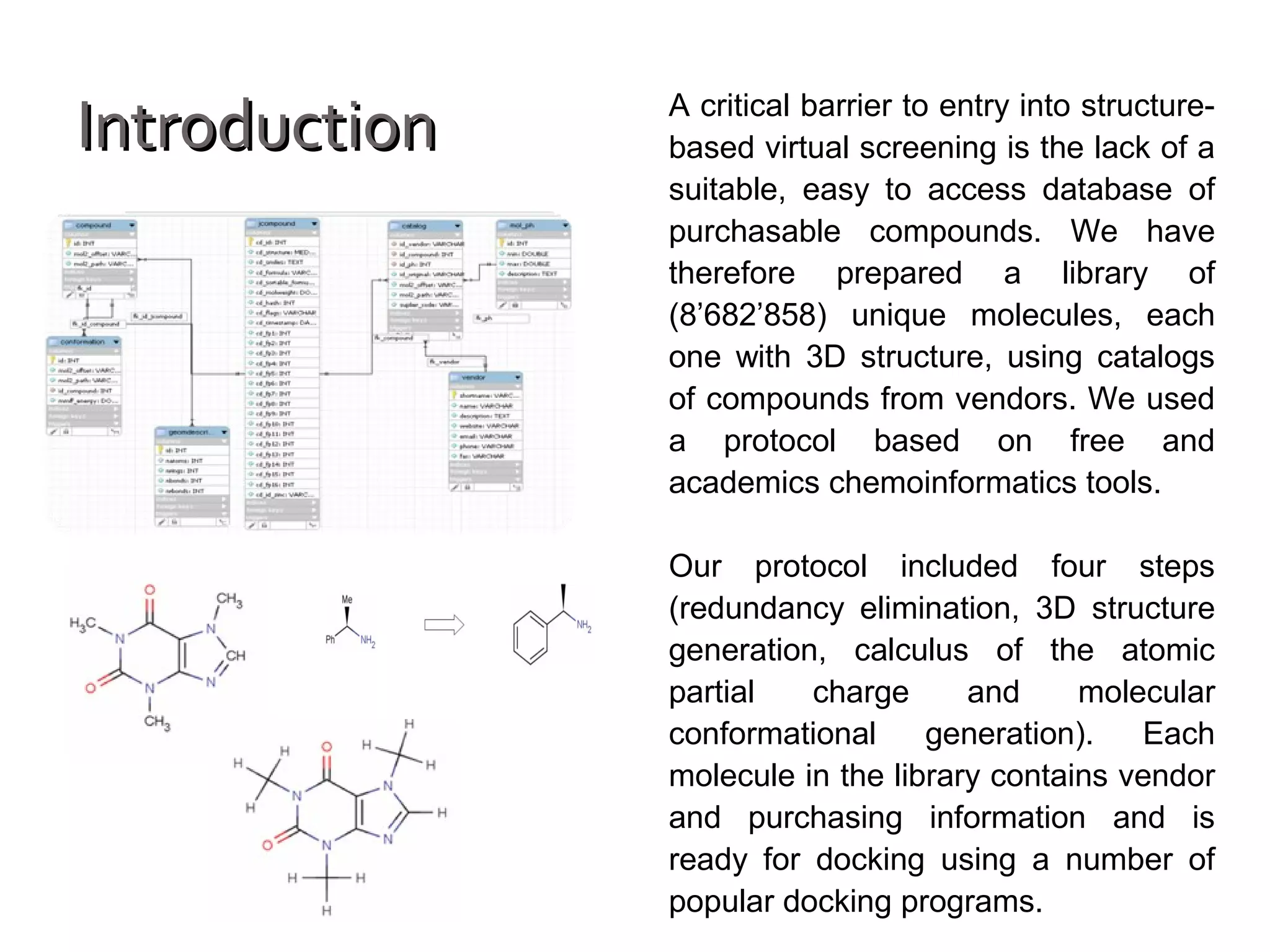 SintCompound: A Small Compound Database for Virtual Screening | PPT