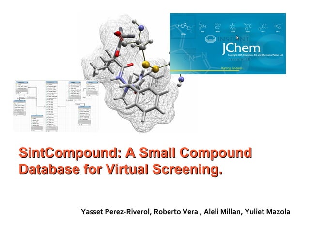 SintCompound: A Small Compound Database for Virtual Screening | PPT