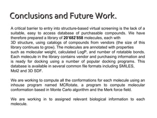 SintCompound: A Small Compound Database for Virtual Screening | PPT