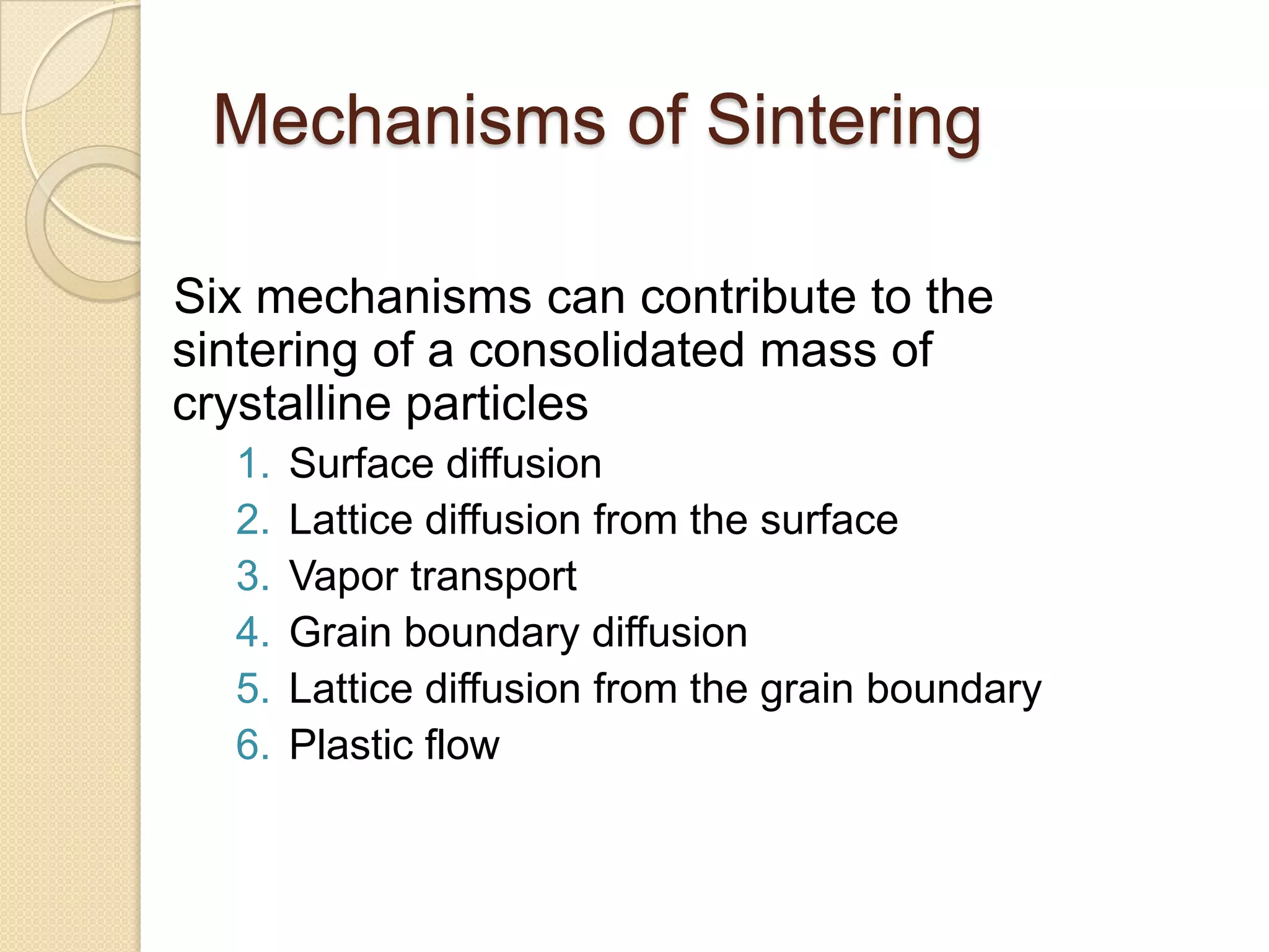 Sintering | PPTX | Geology | Science