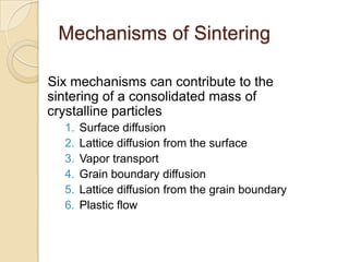 Sintering | PPTX