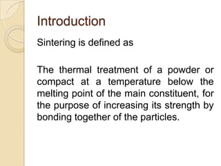 Sintering | PPTX