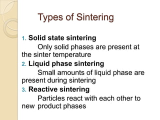 Sintering | PPTX