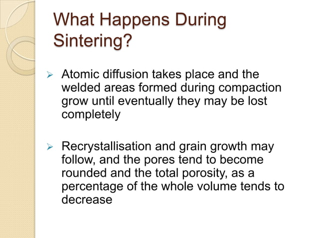 Sintering | PPTX | Geology | Science