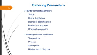 Sintering in Powder Metallurgy ( Liquid, Solid Phase Sintering) | PPTX