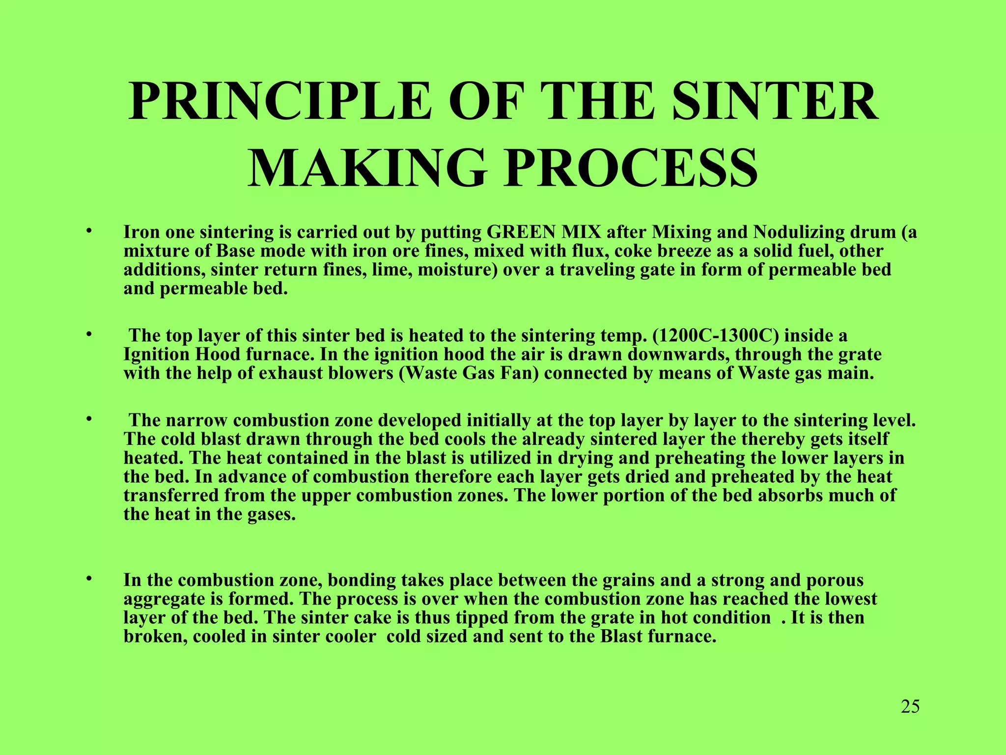 Sintering plant at a glance | PPT