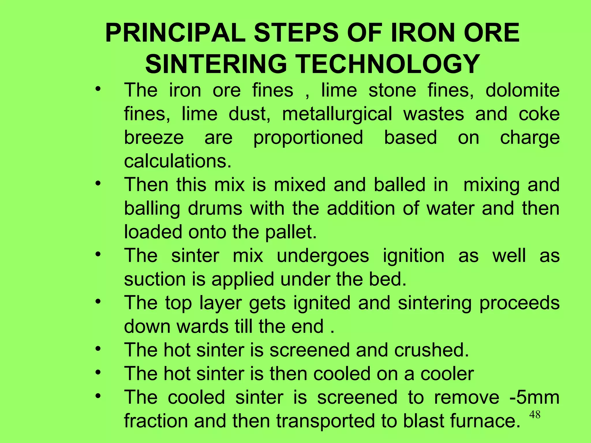 Sintering plant at a glance | PPT
