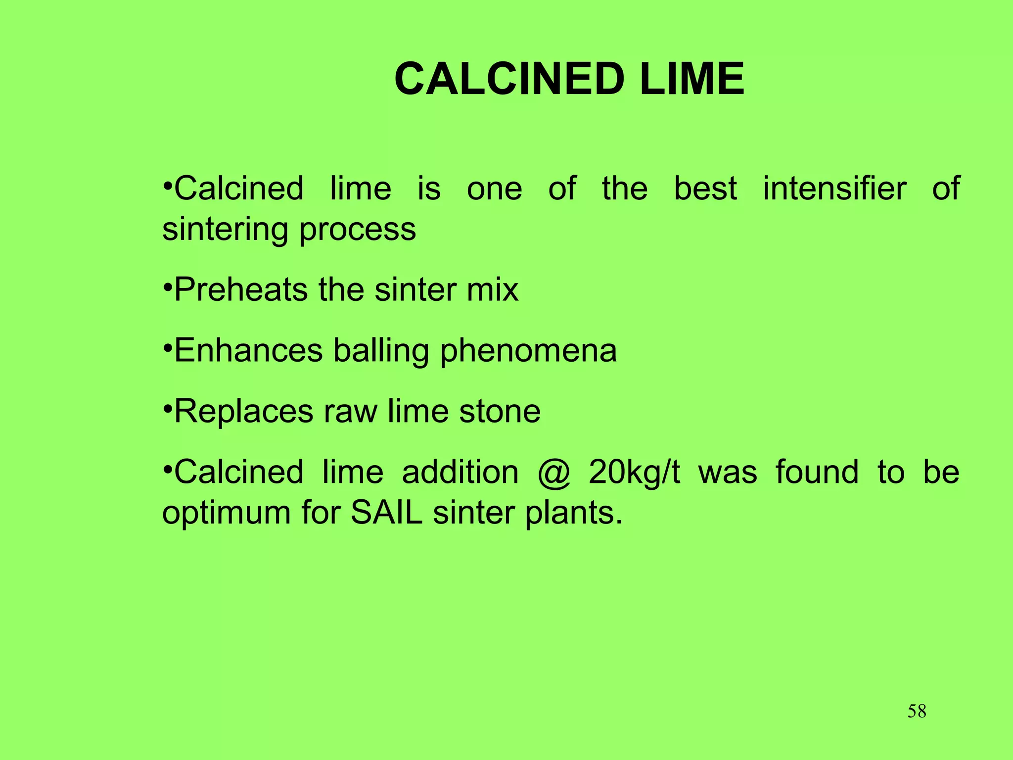Sintering plant at a glance | PPT