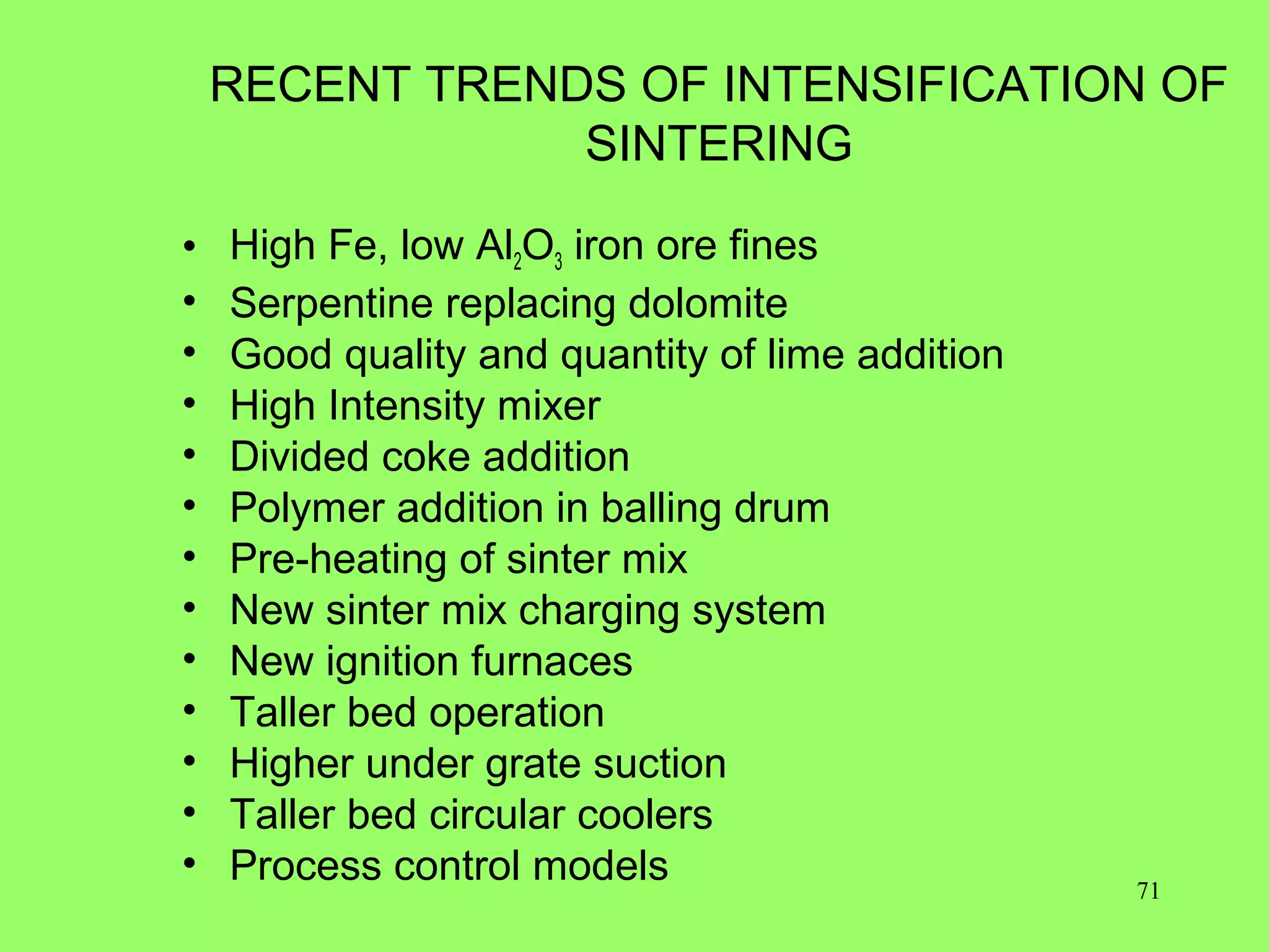 Sintering plant at a glance | PPT