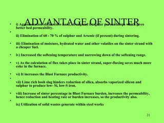 Sintering plant at a glance | PPT