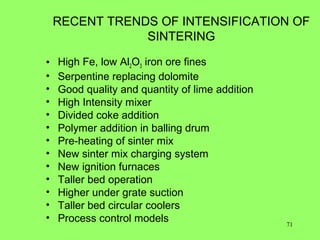 Sintering plant at a glance | PPT