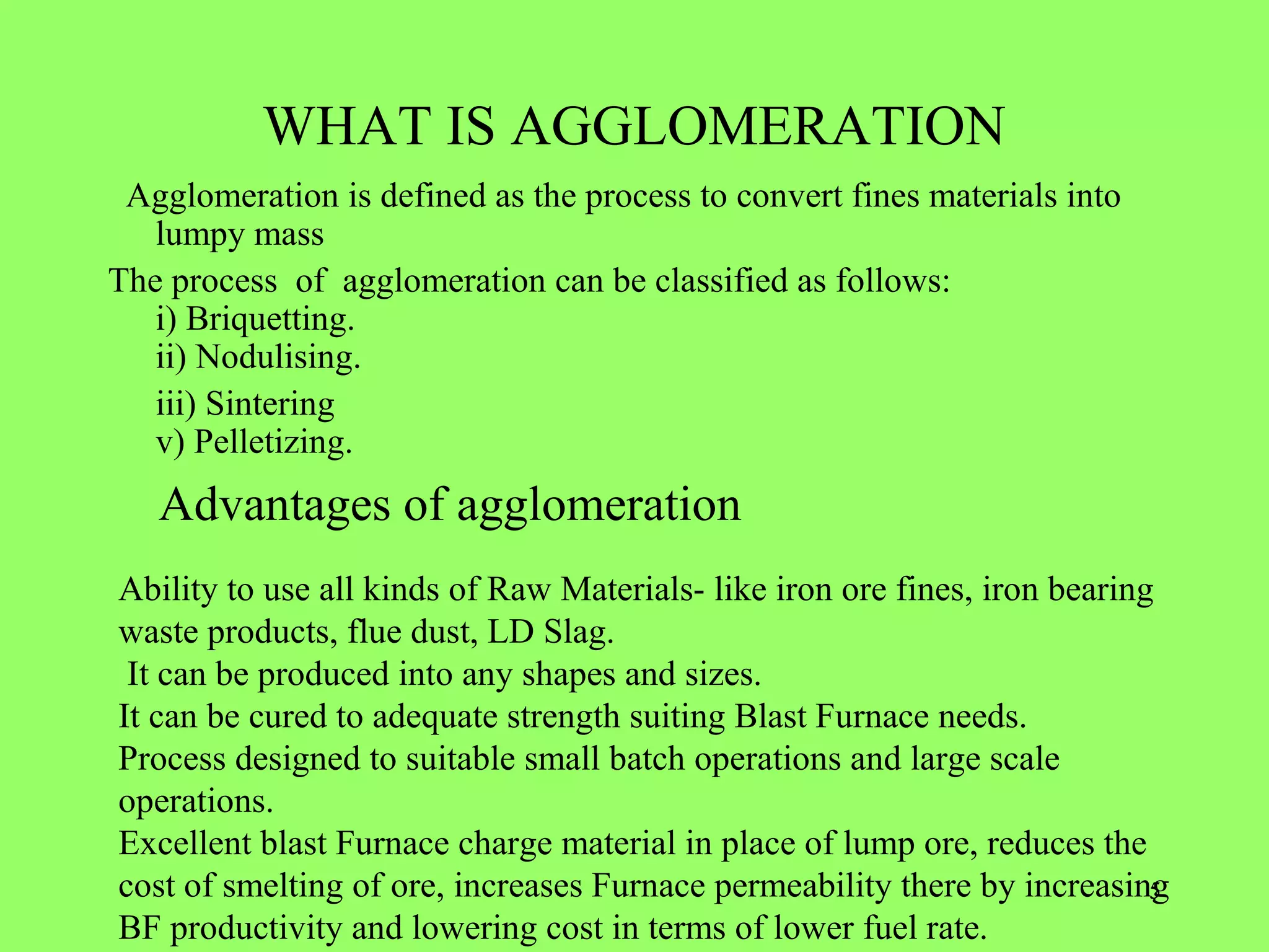 Sintering plant at a glance | PPT