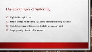 Sintering ppt | PPTX
