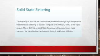 Sintering ppt | PPTX
