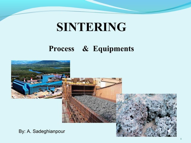 Sintering plant | PPT | Geology | Science