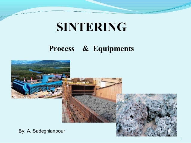 Sintering plant