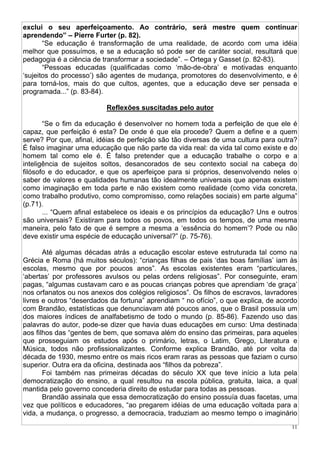 Sintese ideias o que é educação brandão | PDF