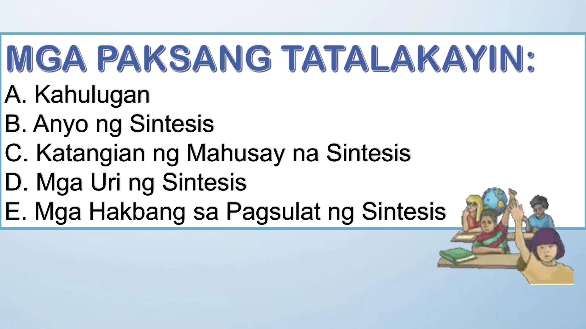 PAGSULAT NG SINTESIS.pdf......................... | PDF