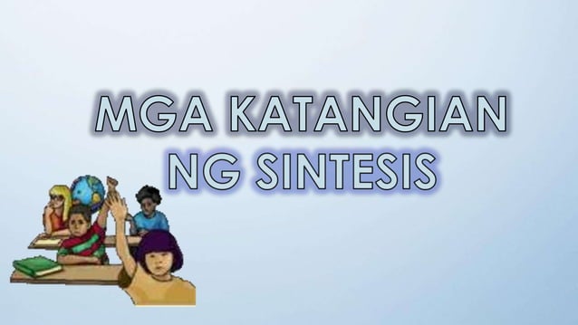 PAGSULAT NG SINTESIS.pdf......................... | PDF