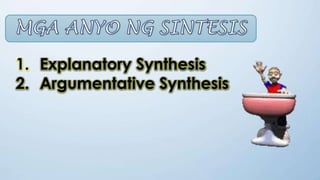 PAGSULAT NG SINTESIS.pdf......................... | PDF