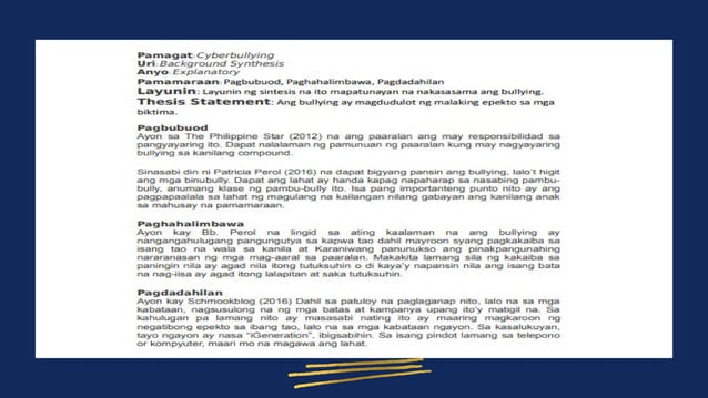 Sintesis sa Filipino sa Piling Larang.pptx