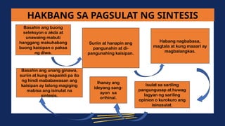 Sintesis: Akademikong Pagsulat Filipino | PPTX