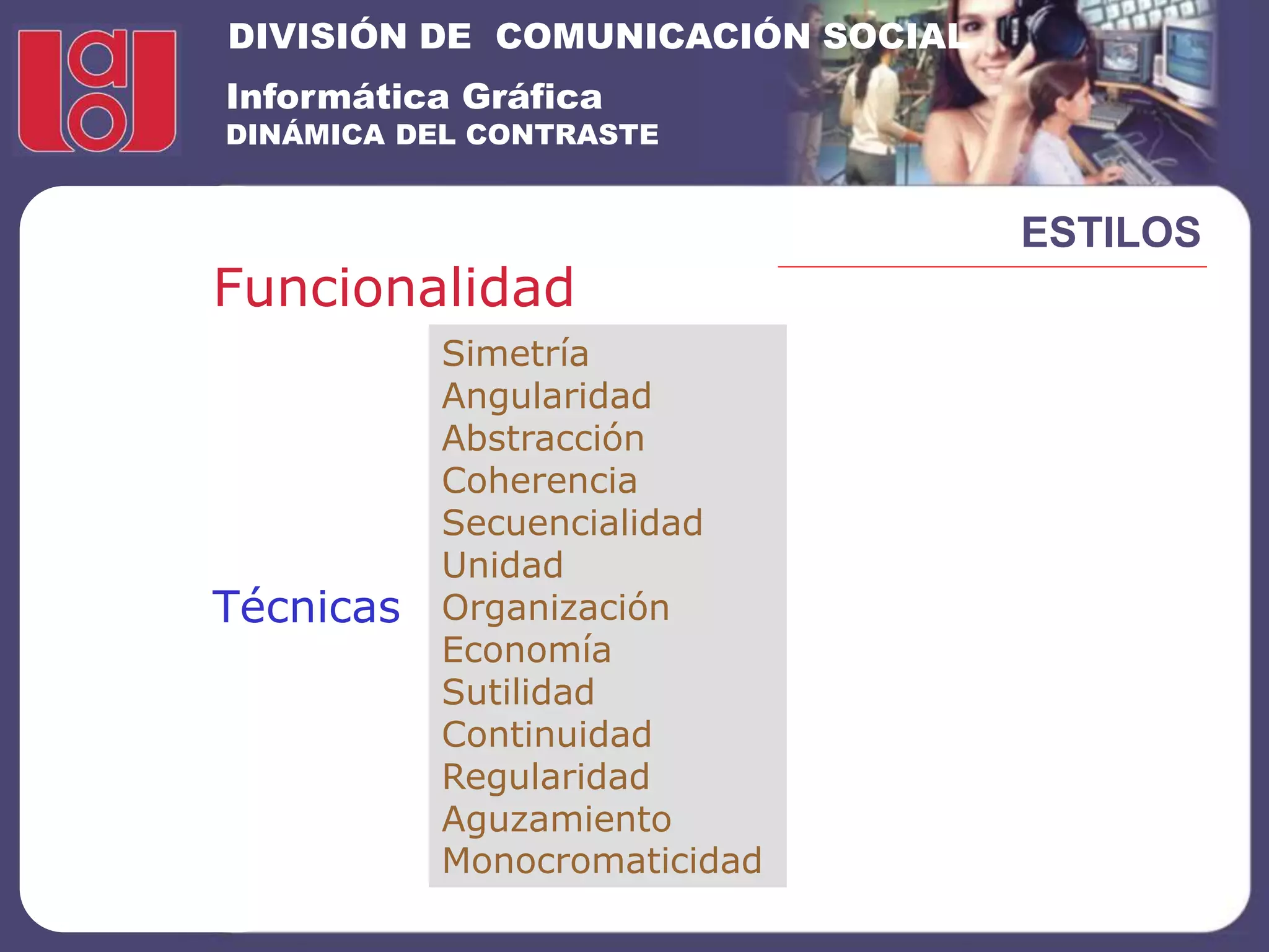 Sintesis Del Estilo Visual | PPT