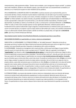Sintesis del pensamiento de Nietzsche | DOCX