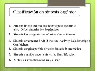 Sintesis orientada a una molecula objetivo ppt | PPT