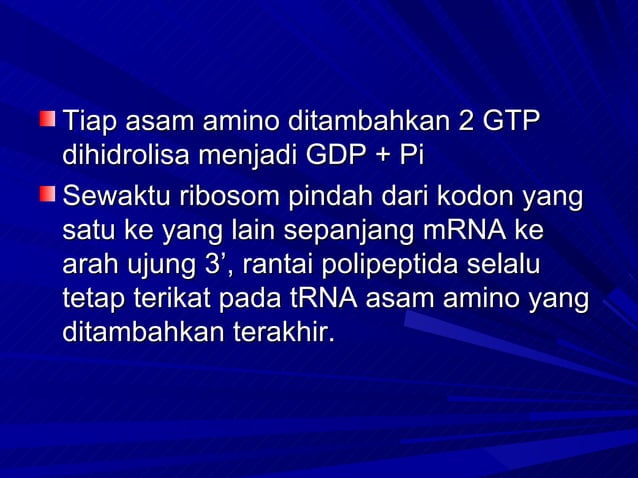 Sintesis protein | PPT