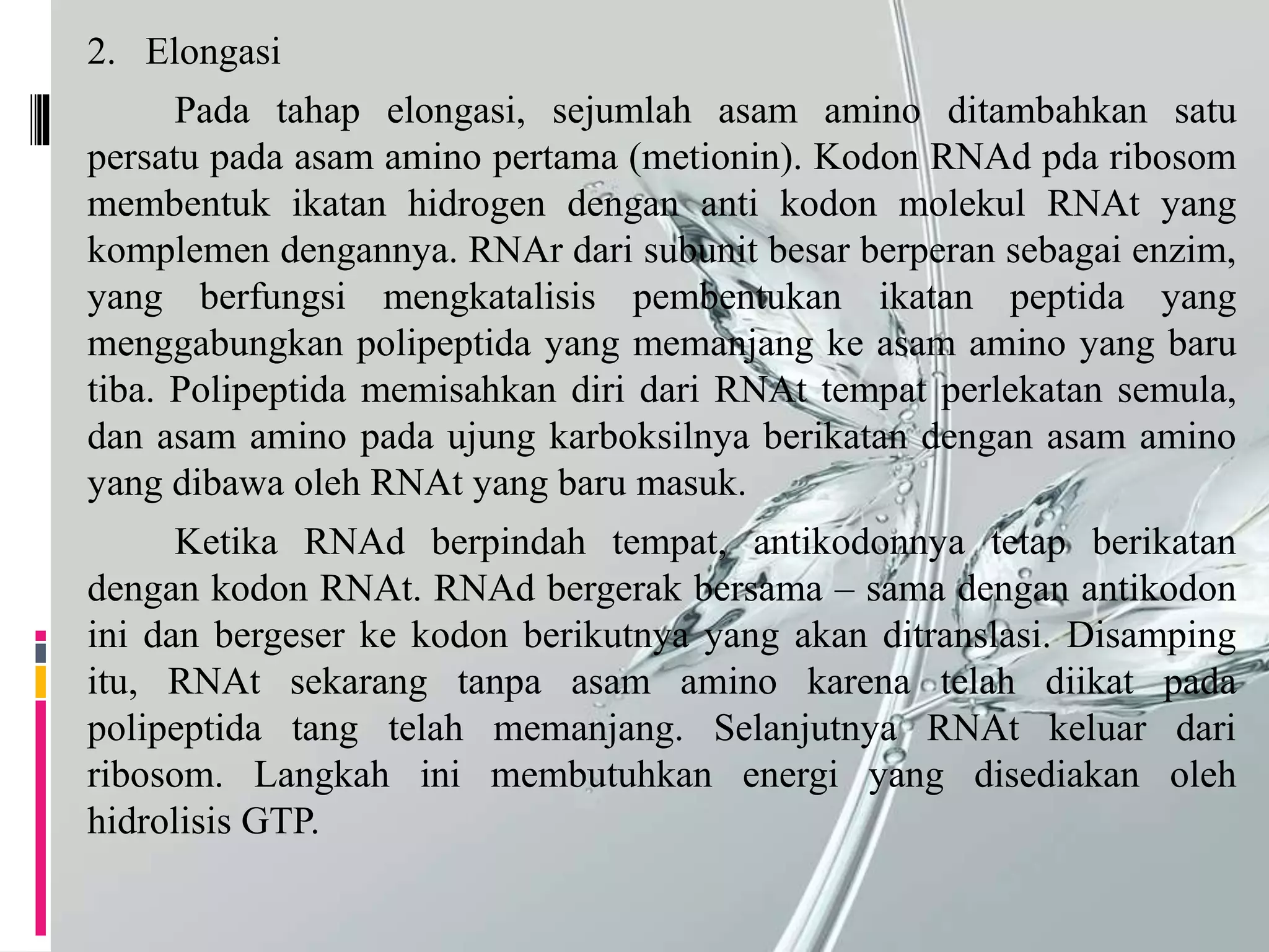 Sintesis protein | PPTX