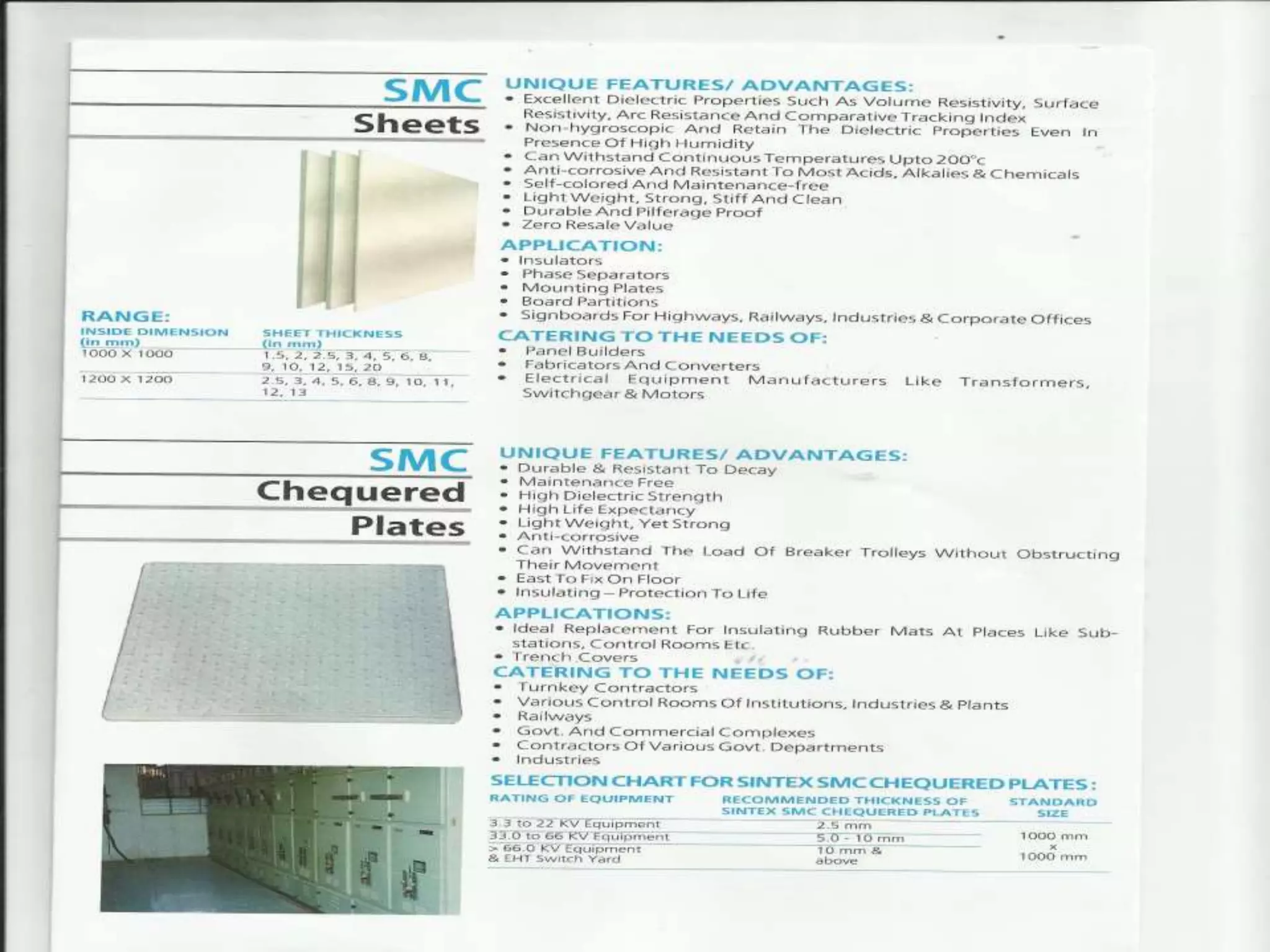 Sintex electrical applications | PPTX