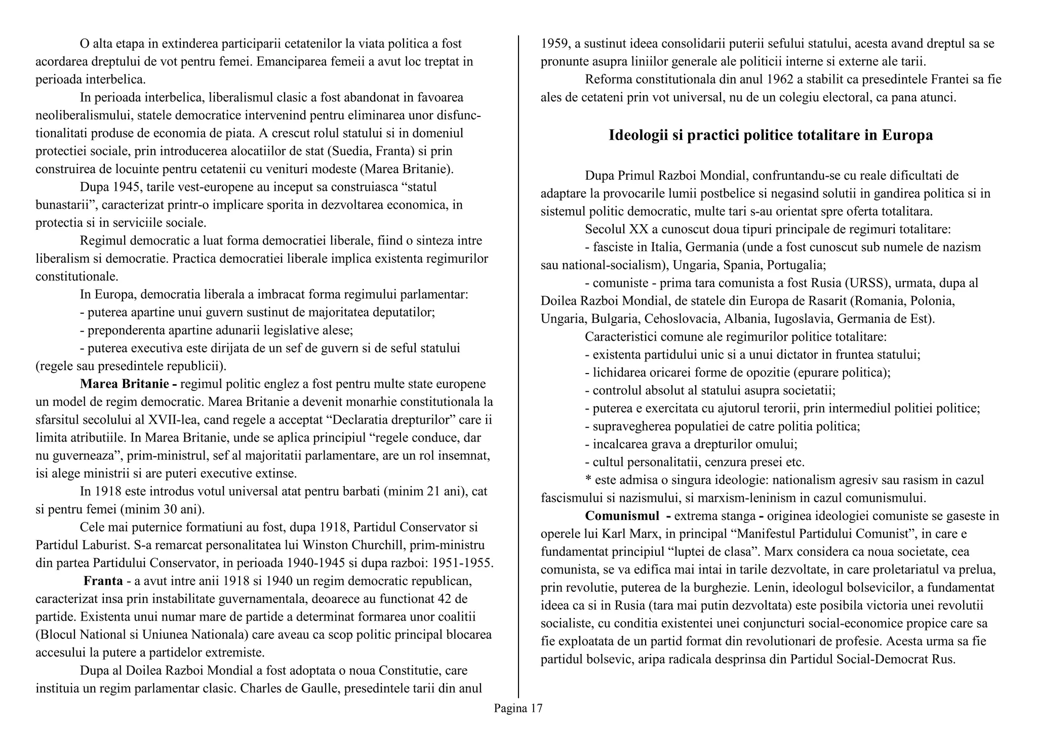 Sinteza istorie-clasa-a-xii-a-bacalaureat 2011-2012 | PDF