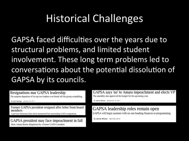 Finding Common Ground - GAPSA Evaluation | PPT