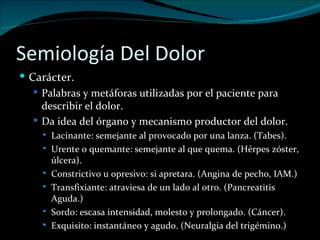 Sintomas generales, dolor, fiebre, peso | PPT