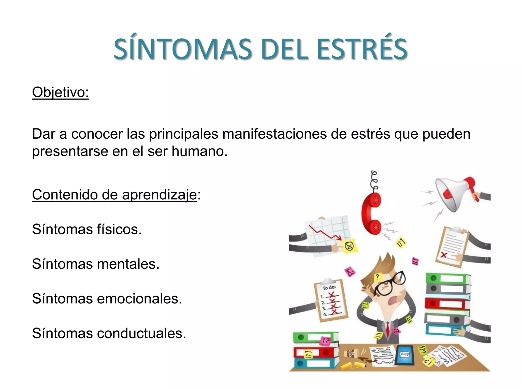 Sintomas del estres | PPT