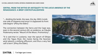 G2.9 - Cultural landscape of Sintra, historical framework and climate ...