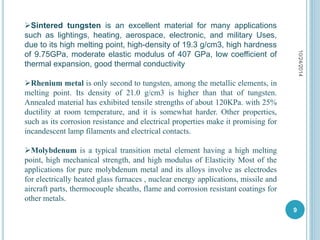 MICROWAVE SINTERING OF REFRACTORY METALS | PPTX