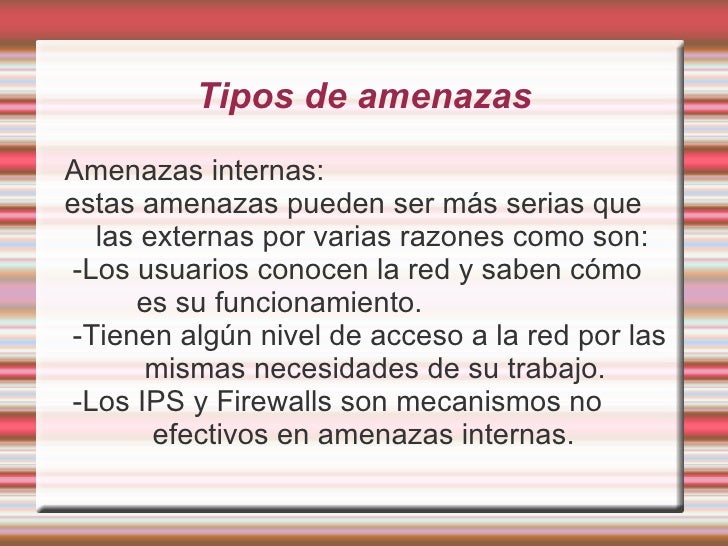 Amenazas De Una Persona