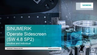 Sinumerik operate-sidescreen | PDF