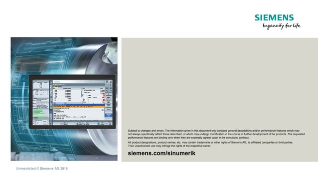 Sinumerik operate-sidescreen | PDF