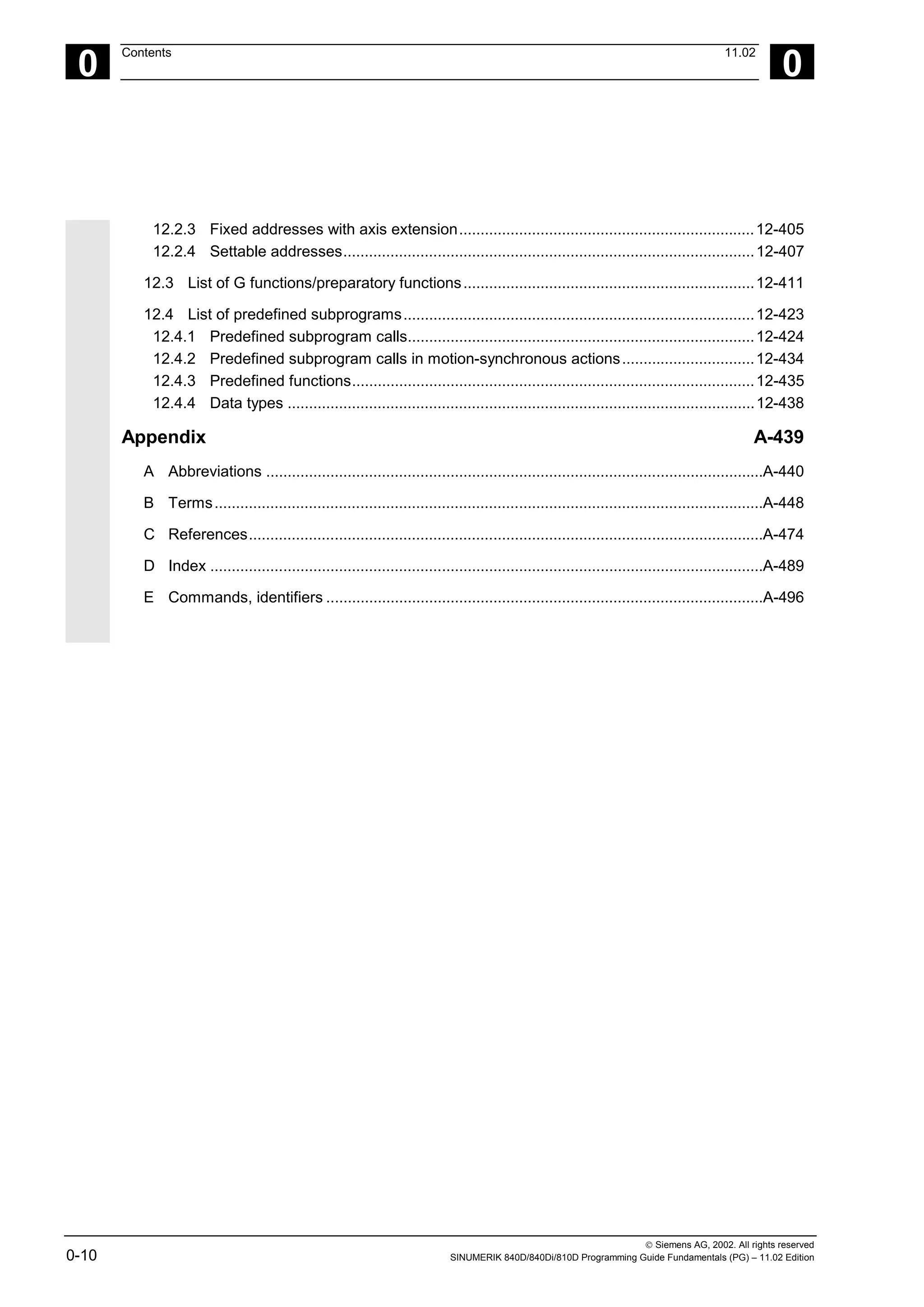 SINUMERIK 840D-840Di-810D Programming Fundamentals Manual | PDF