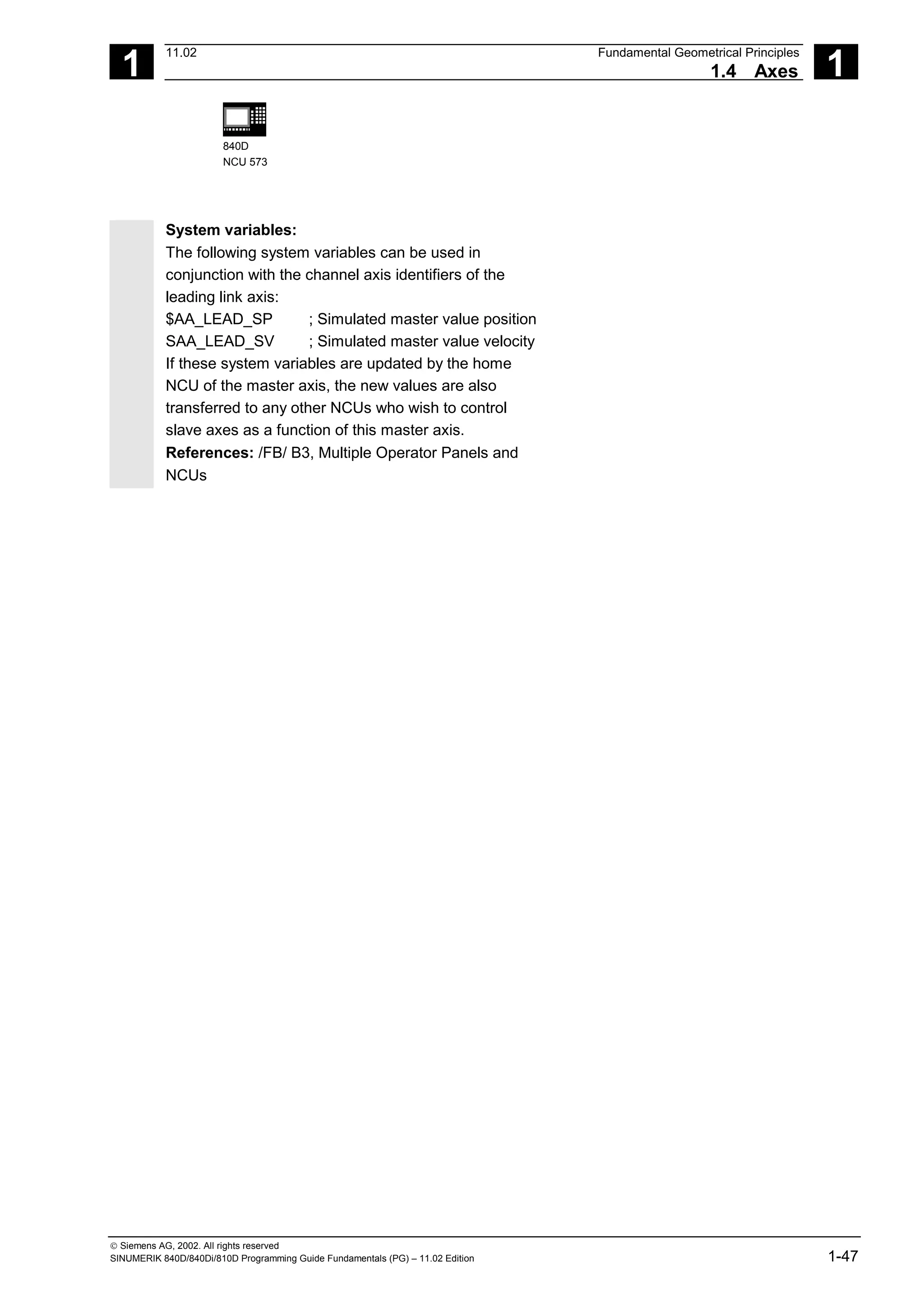 SINUMERIK 840D-840Di-810D Programming Fundamentals Manual | PDF