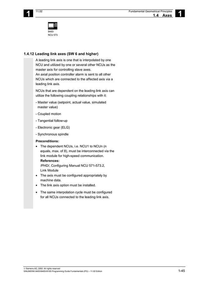 SINUMERIK 840D-840Di-810D Programming Fundamentals Manual | PDF