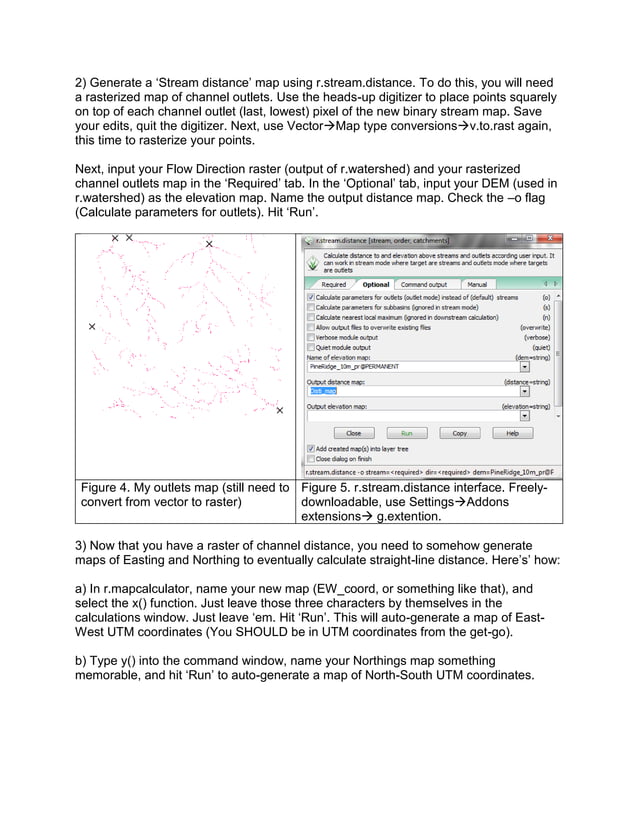 Calculation of sinuosity in GRASS GIS | PDF | Geography | Science