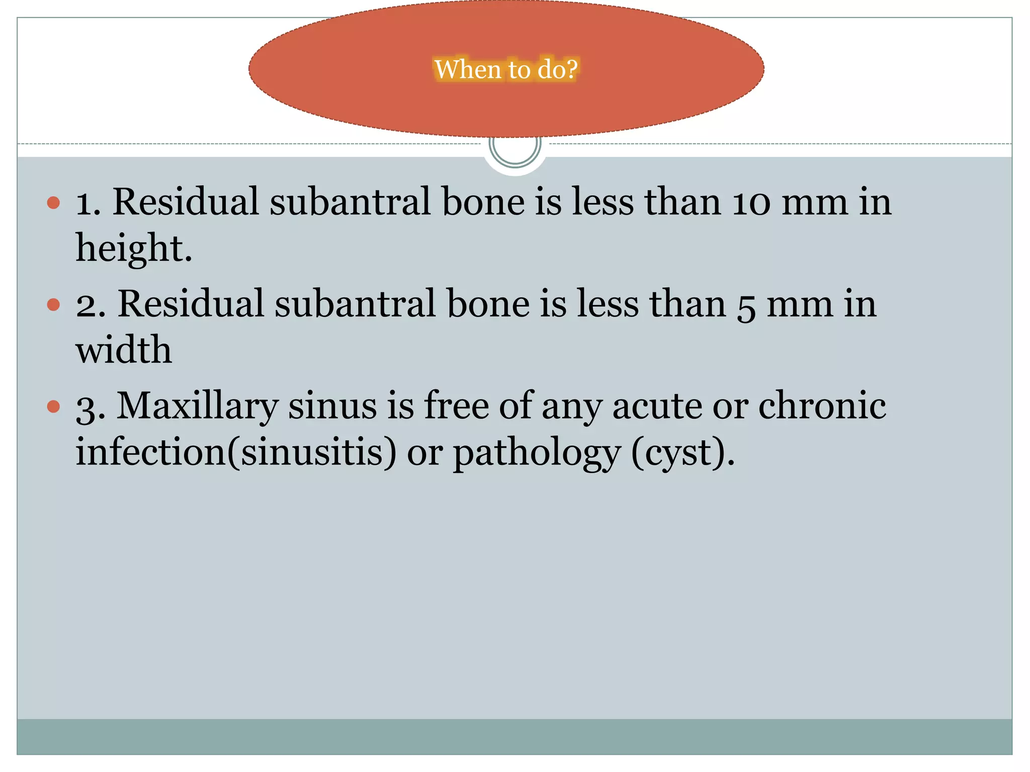 Sinus Lift with implant placement-surgical approach | PPTX