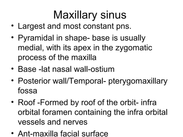 Sinus anatomy and variants | PPT