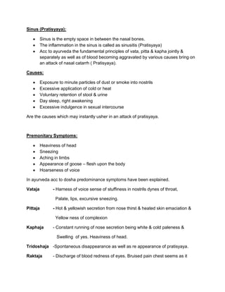 SINUS AND ALLERGY | DOCX