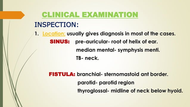 Sinus and fistula | PPTX | Ear, Nose and Throat Conditions | Diseases ...